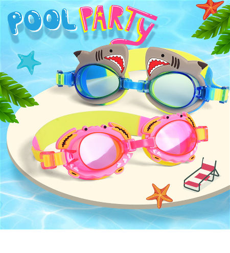 Kids Swimming Goggle Fashionable Cute Cartoon Adjustable Safety ...