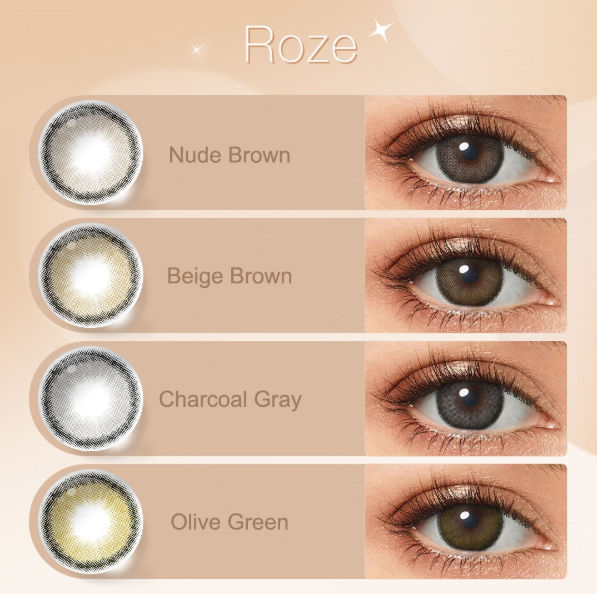 2022 Magister New Arrival Roze yearly soft cosmetic wholesale Natural prescription eye contact ...