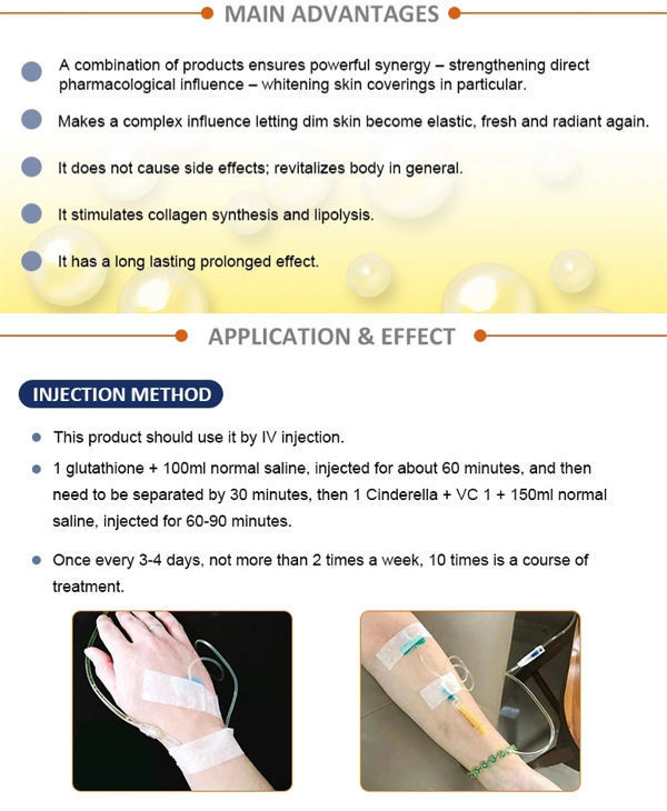 Whitening Injection Cindella Luthione Thioctic Acid Glutathione Vitamin ...