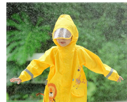 EVA Transparent Fashion Frosted Child Raincoat Girl and Boy Rainwear Outdoor Hiking Travel Rain ...