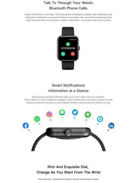 Bluetooth call Relojes Rohs Sport Waterproof Android Fitness Tracker X7 ...