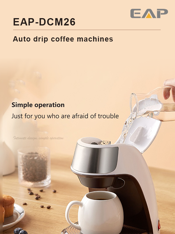 EAP Single-Serve Coffee Maker Compatible with Pod Packs and Grounds ...