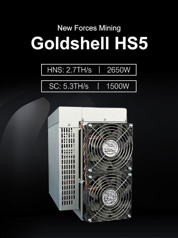 Goldshell HS5 2700GH/s HNS SC Miner 2650W Asic Mining Machine ...