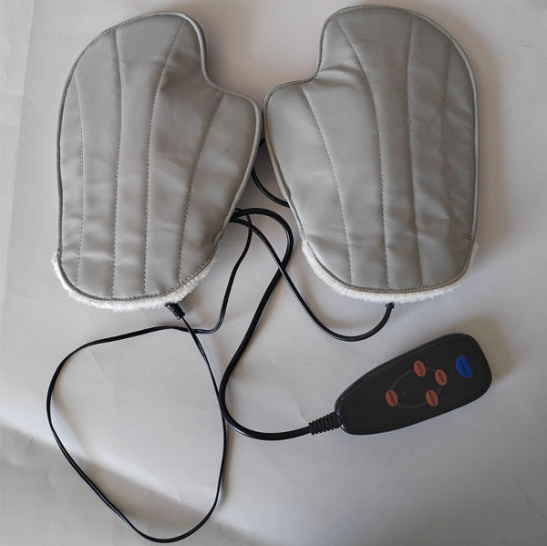 Soft plush hand warmer gloves with heating and vibrating function, hand ...