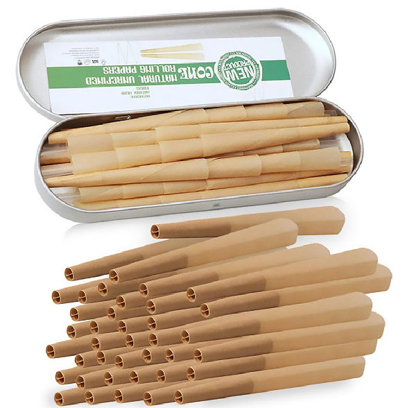 Unbleached Cones King Size Natural Pre Rolled Rolling Smoking Hemp ...