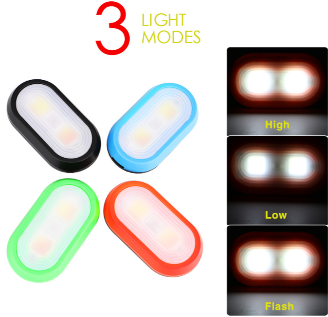 Wearable Red Warning Light Waist Belt Bag LED Running Light with Clip ...