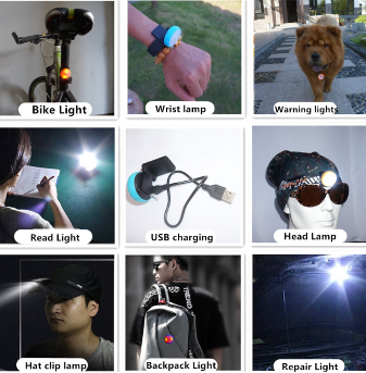 Led Rechargeable wearable wrist warning running light for safety, led ...