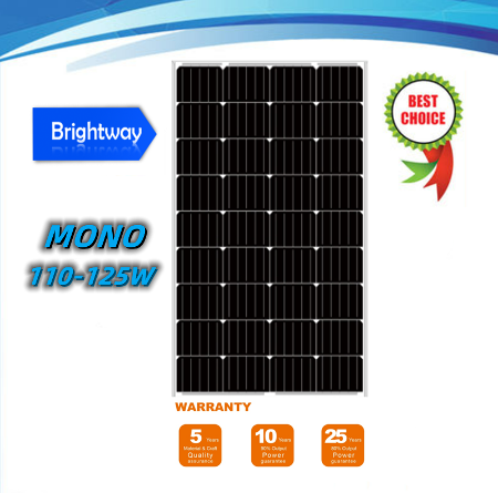 OEM 36cells mono PV Module KT125WM6 110-125W solar power system, PV ...