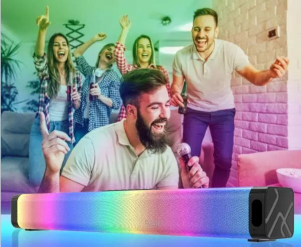 Sound Box 10W RGB LED Light Soundbar Wireless Speaker Mini Subwoofer ...