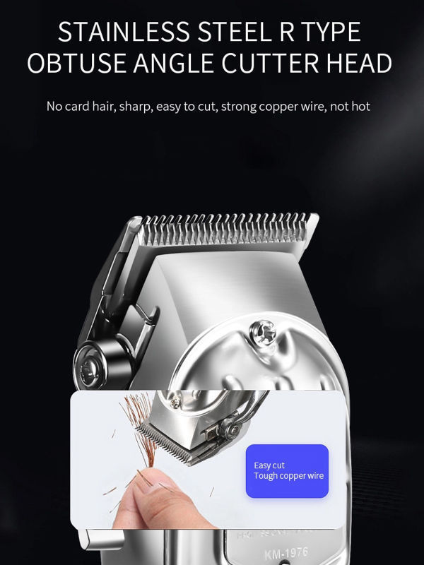 Professional Power Ac Motor Wireless Electric Hair Clipper Trimmer ...