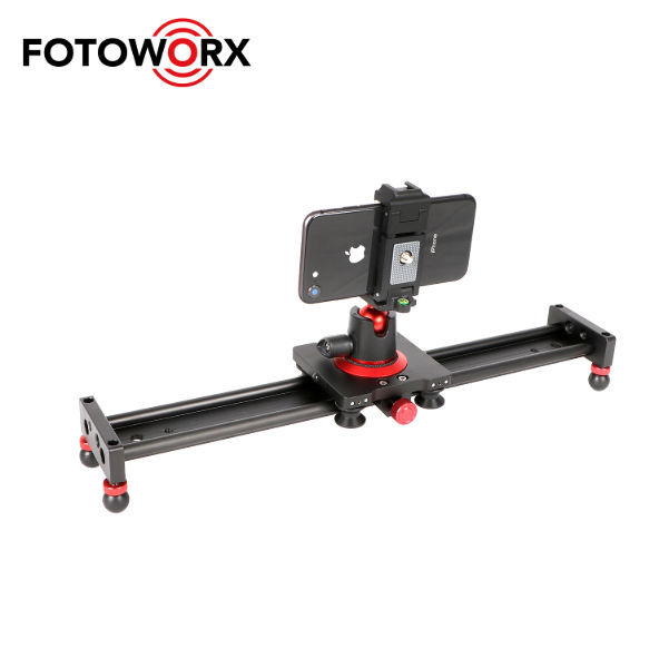 16''/40cm Camera Slider Aluminum Alloy Dolly Rail with 4 Bearings for ...