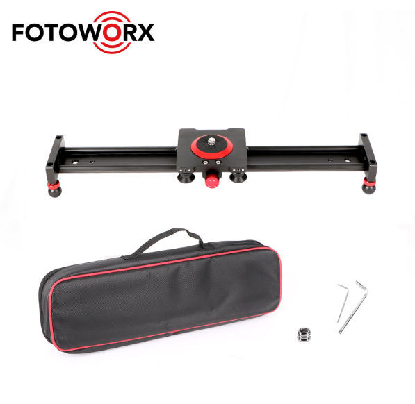 16''/40cm Camera Slider Aluminum Alloy Dolly Rail with 4 Bearings for ...