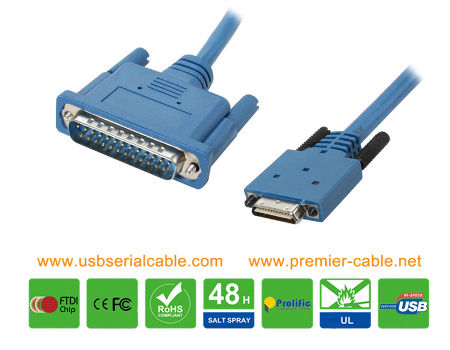Cisco Smart Serial 26-Pin Male To DB25 Male Cable CAB-SS-232MT, CAB-SS ...