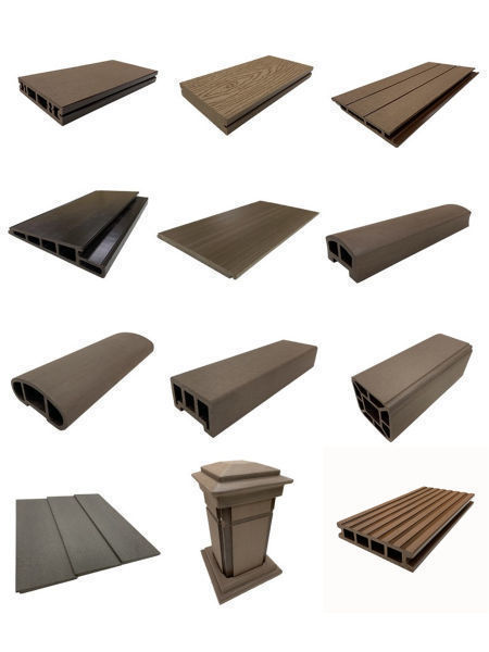 Mothproof Wood PP Composite WPC handrail for stair / railing / fence ...