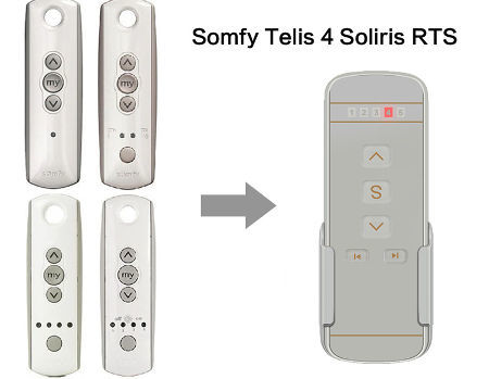 Telis 4 Rts Remote Control for Somfy Motors with 433MHz Frequency ...