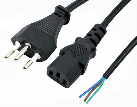 IEC320 C13 18AWG Swiss Plug AC Power Cord,3 Prong Power Cable for ...