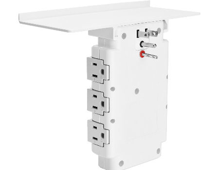 USA 6 rotatable outlets wall socket with USB 2A1C extension power ...