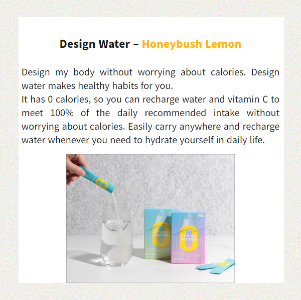Design Water - Honeybush Lemon, tea box powder tea lemon tea - Buy ...