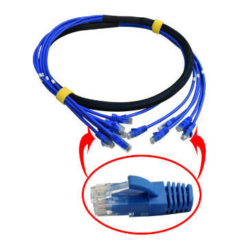 UTP CAT6A Patch Cord Pre-Terminated Trunk Cable GHMT, CAT6A Trunk cable ...