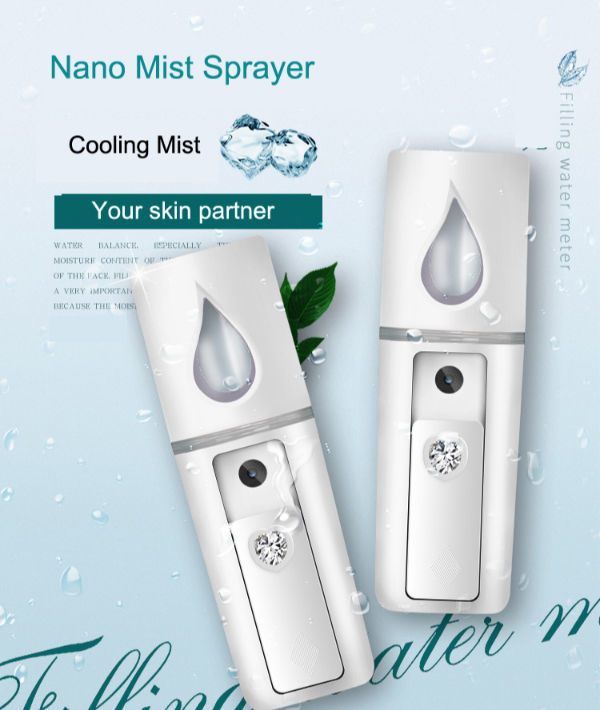 Nano Facial Steamer Mist Spray Moisturizing Hydrating Mini Face Sprayer ...