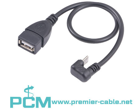 Micro USB U-Shape Angled OTG Cable, U Type Micro Cable Micro USB OTG ...