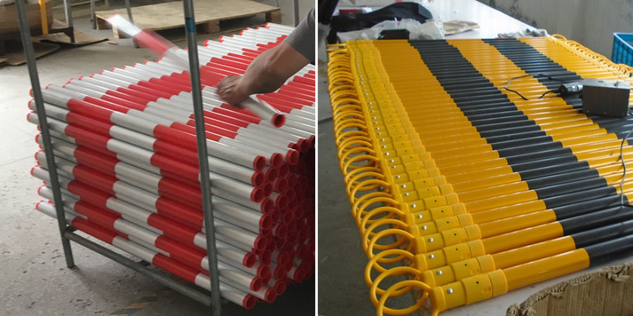 Australia Standard Red White Reflective Durable ABS Traffic Extendable ...