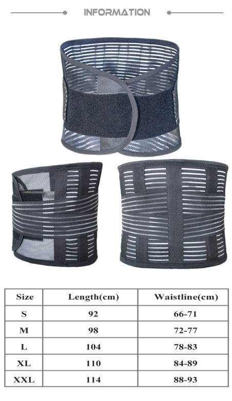 Comfortable Breathable Mesh Waist Support Training Belt For Men Women ...