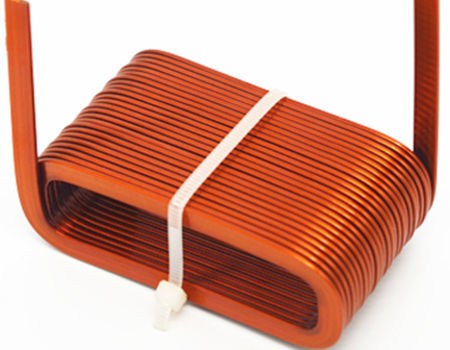 Flat Copper Wire chock coil, power inductor Insulated Flat inductive ...