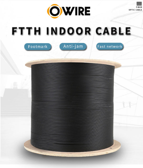 Tight buffer butterfly type 1 core 1core 2core 3 mm frp ftth flat drop ...