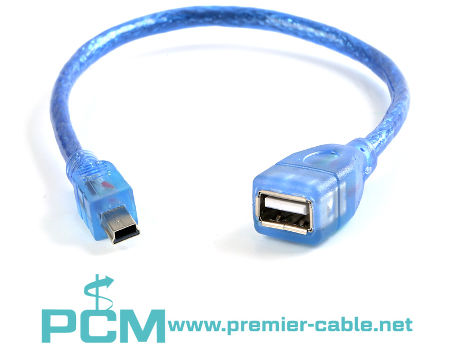 Braided Mini USB OTG Bridge Cable, MINI USB Cable OTG Data Cable - Buy ...