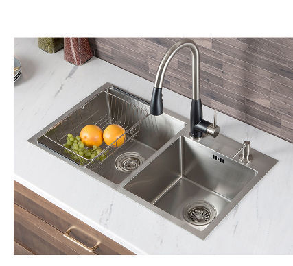 Undercoat Sound Satin-finished Kitchen Sinks 8245 Stainless Steel ...