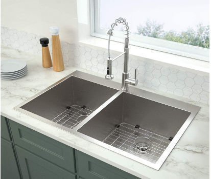 Topmount Sink Stainless Steel 9145 Handcraft 16/18gauge Kitchen Sink ...
