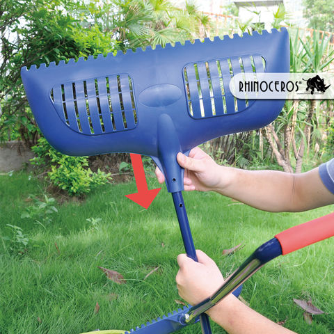Professional Durable Customized Color With Steel Long Handle Poly Garden Grabber Leaf Rake China Wholesale Poly Garden Grabber Leaf Rake 7.05 from Rhinoceros Manufacturing Zhongshan Ltd Globalsources....