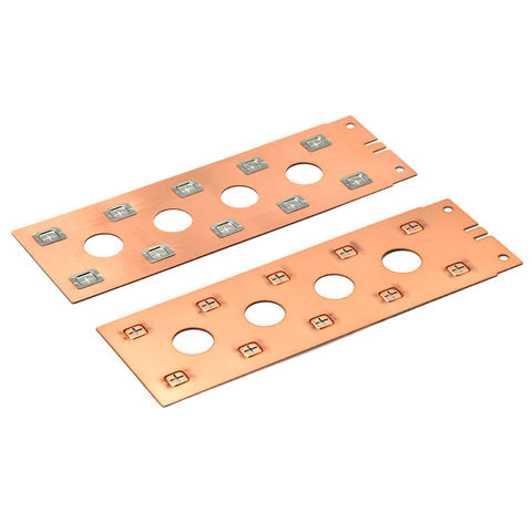 Custom Copper Nickel Bus Bar Flat Battery Connector Strip Bending ...