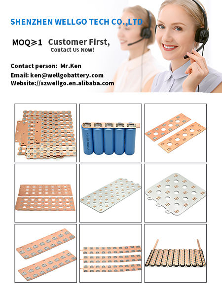 Custom Copper Nickel Bus Bar Flat Battery Connector Strip Bending ...
