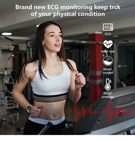 Smart Bracelet Wristband Fitness Tracker Heart Rate Monitor Watch ...