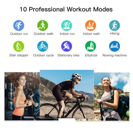 Smart Bracelet Wristband Fitness Tracker Heart Rate Monitor Watch ...