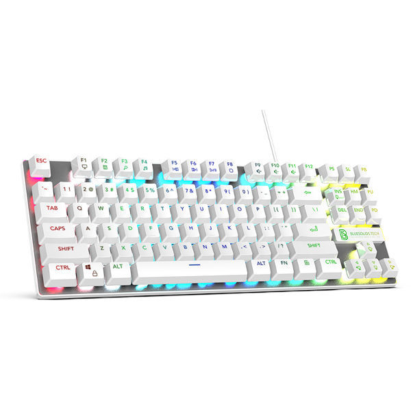 Tkl Layout Keyboard 87 Keys Membrane Gaming Keyboard Usb Wired With Led ...