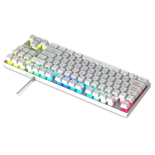 Tkl Layout Keyboard 87 Keys Membrane Gaming Keyboard Usb Wired With Led ...