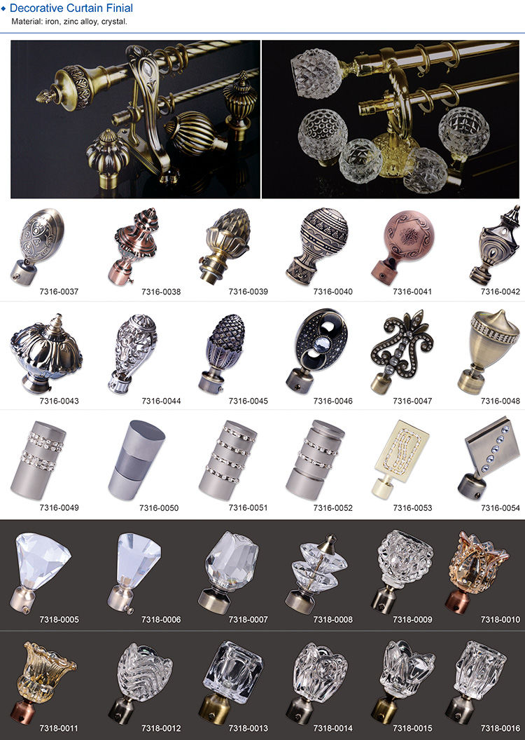 Buy Wholesale China Curtain Rod Finial Various Curtain Rod End For ...