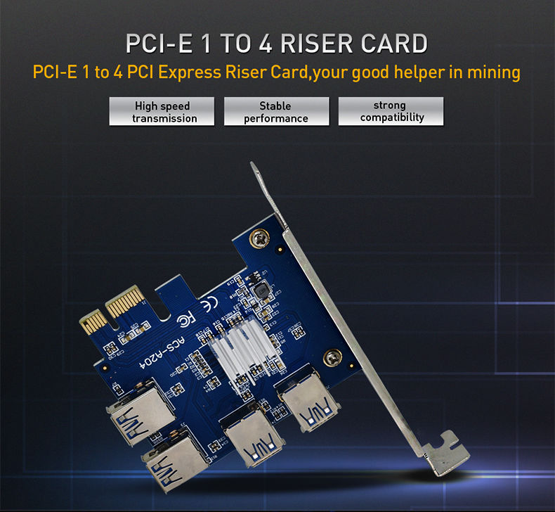 Achetez en gros Carte Graphique Pci-e Usb3.0 Pci-e 1x à 4 Port Usb 3.0 ...