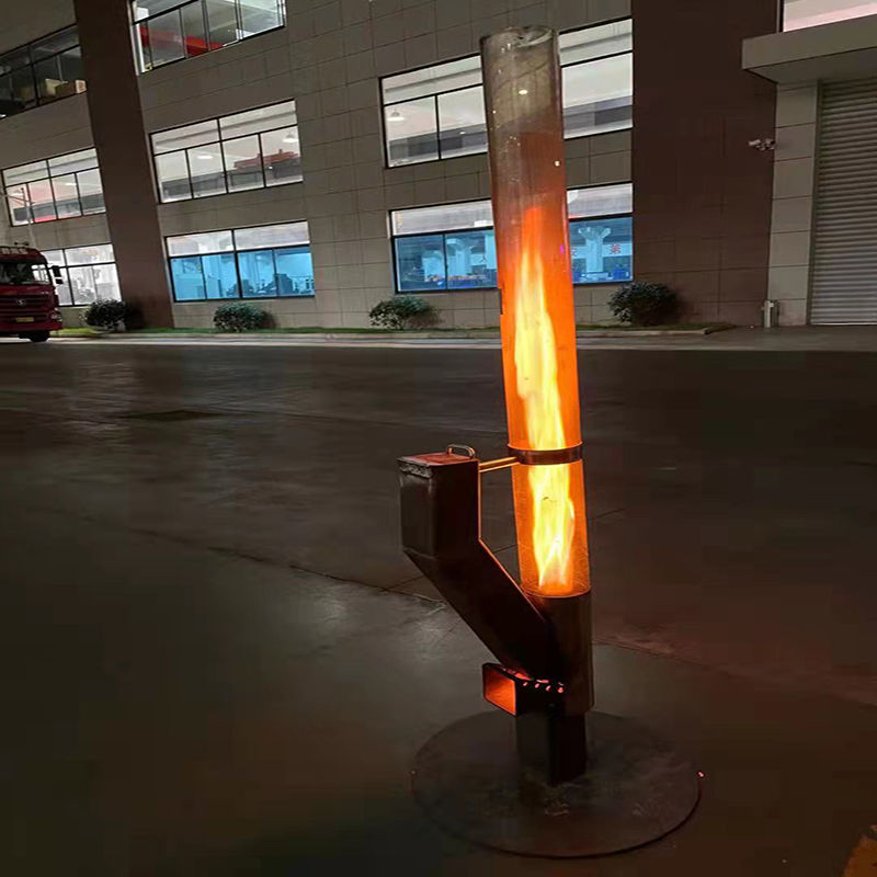 Powder Coated Black Free Standing Outdoor Wood Pellet Patio Heater ...