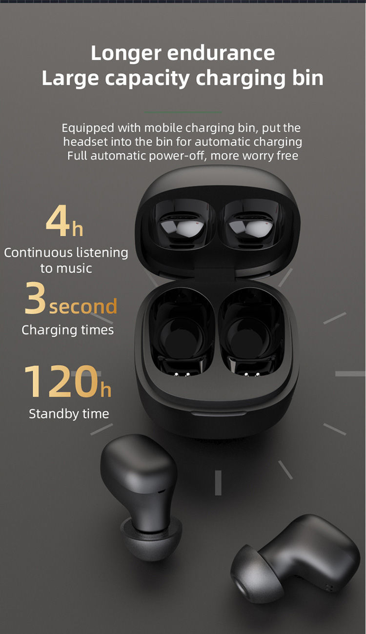 Tws T3 Wireless Earphones Bluetooth Earbuds Stereo Noise Cancelling ...