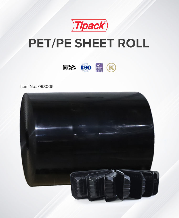 Tipack Opaque Thin Black Plastic Sheet For Tray Thermoforming - Buy ...