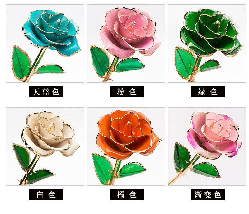 Buy Wholesale China Forever Rose Real 24k Gold Rose Gift Manufacturer ...