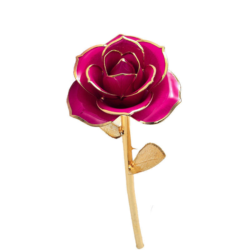 Buy Wholesale China 24k Gold Plated Rose True Flowers Gold Dipped Rose ...
