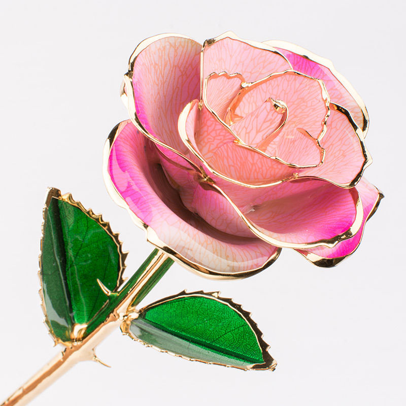 Buy Wholesale China 24k Gold Plated Rose True Flowers Gold Dipped Rose ...