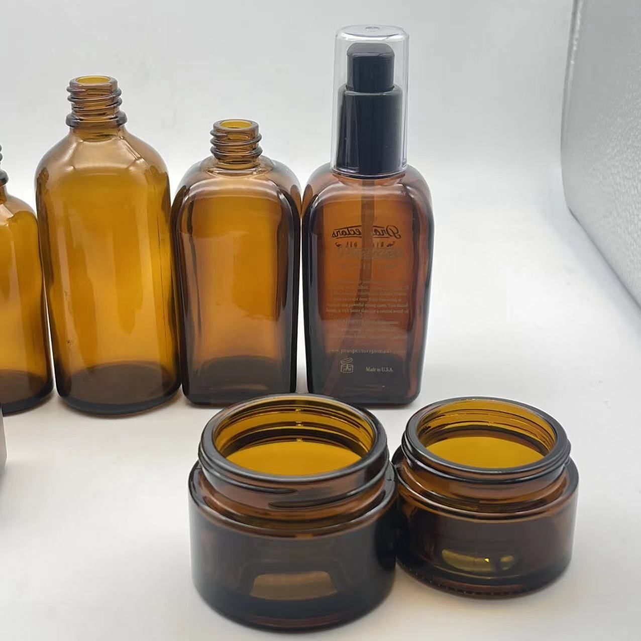 Buy Wholesale China Cosmetic Glass Bottle Stock 200ml300ml Body Wash ...