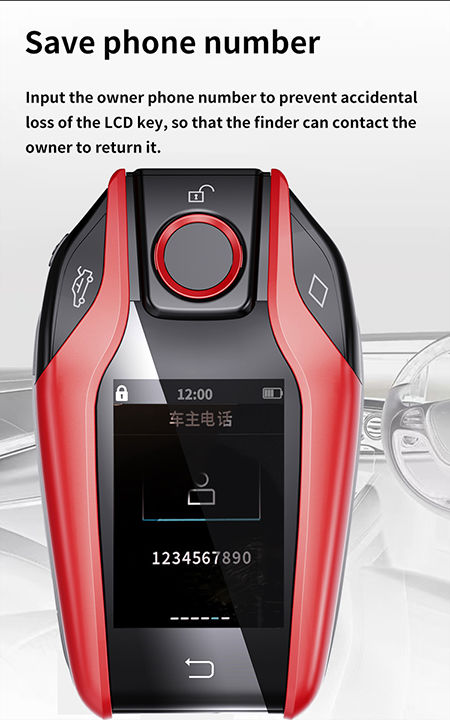 Buy Wholesale China Anti-drop Anti-scratch Smart Lcd Car Key For ...