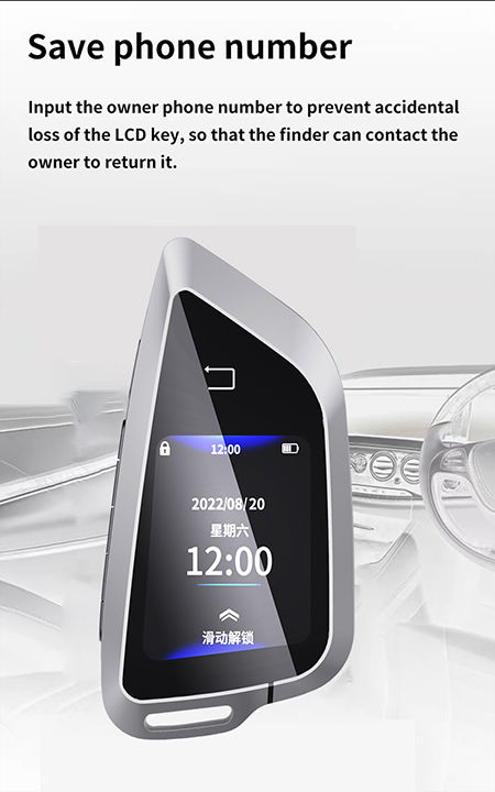 Buy Wholesale China Car Smart Remote Control Key Lcd Display Smart ...